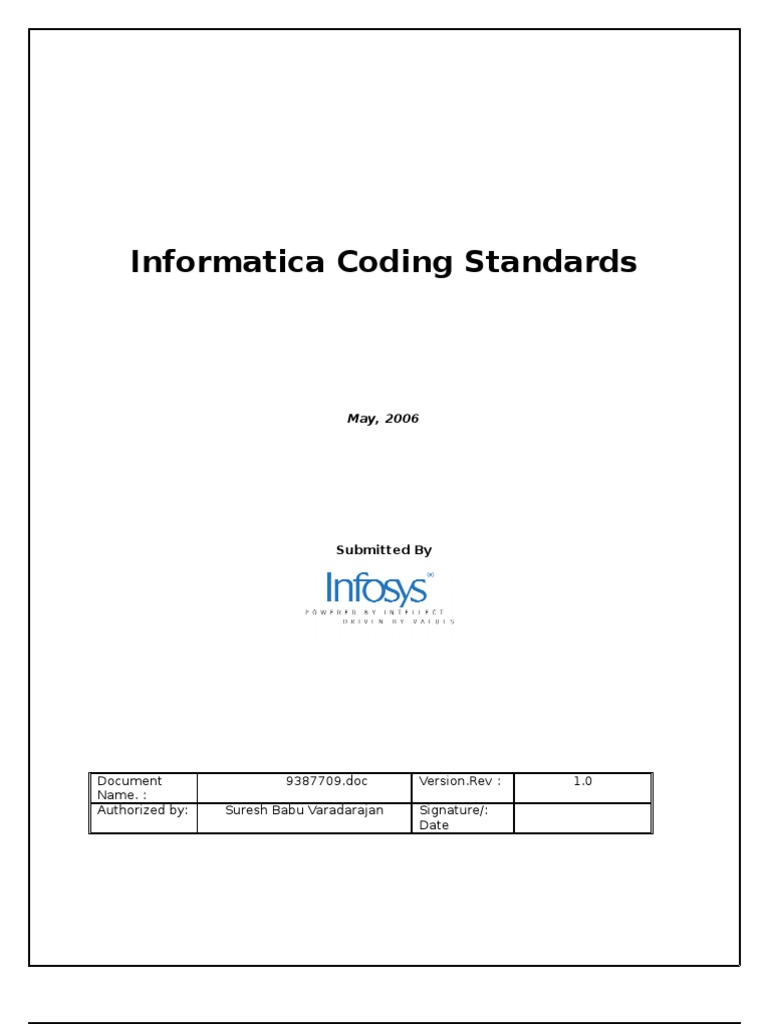 Coding Standards | PDF | Database Index | Information Technology Management Coding Standards | PDF | Database Index | Information Technology Management