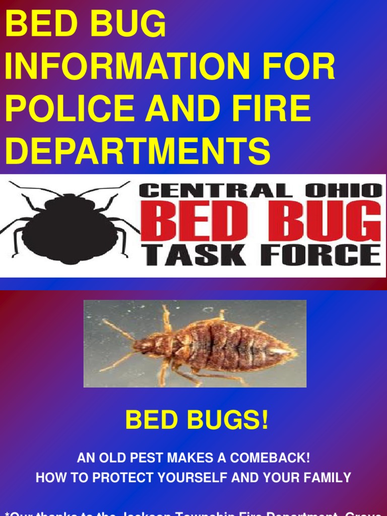 Bed Bug Information For Police and Fire Departments | PDF | Pesticide ...