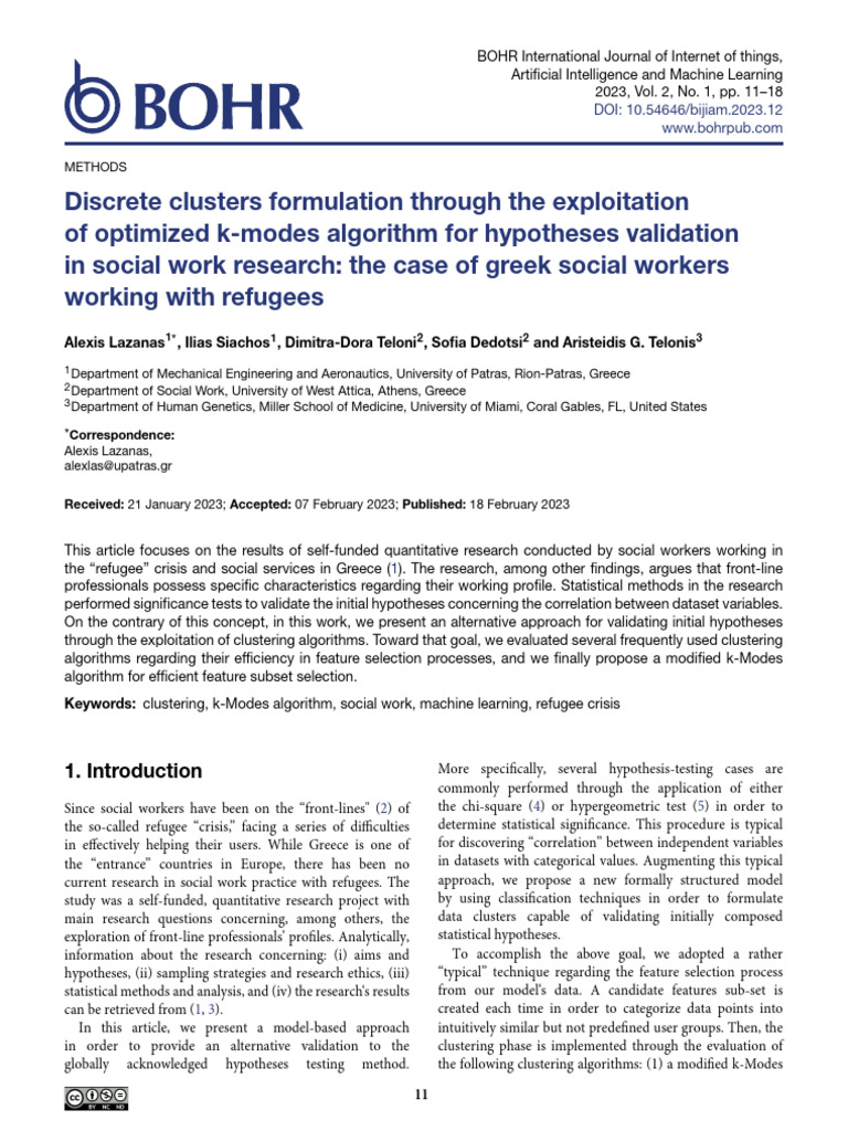 Discrete Clusters Formulation Through The Exploitation Of Optimized K Modes Algorithm For 8115