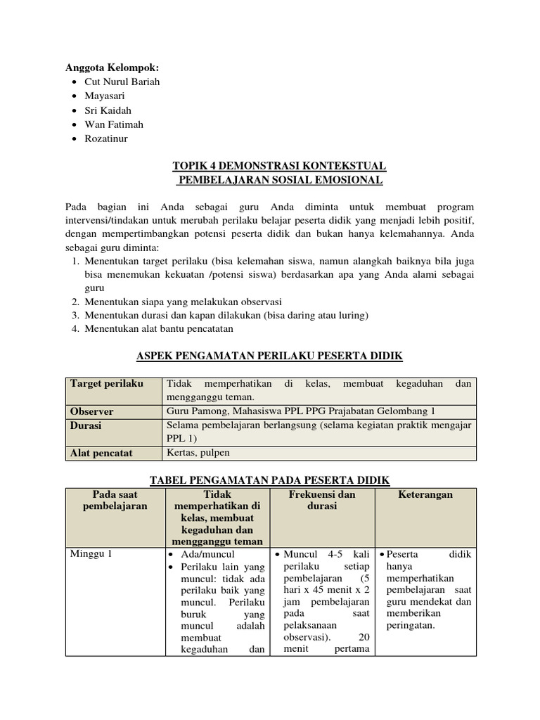 Koneksi Antar Materi Topik 4 PSE | PDF