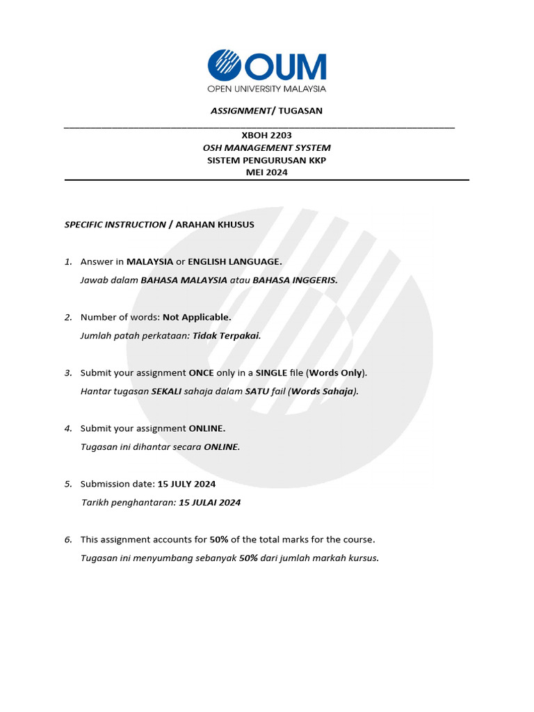 Soalan Osh MGMT System | PDF
