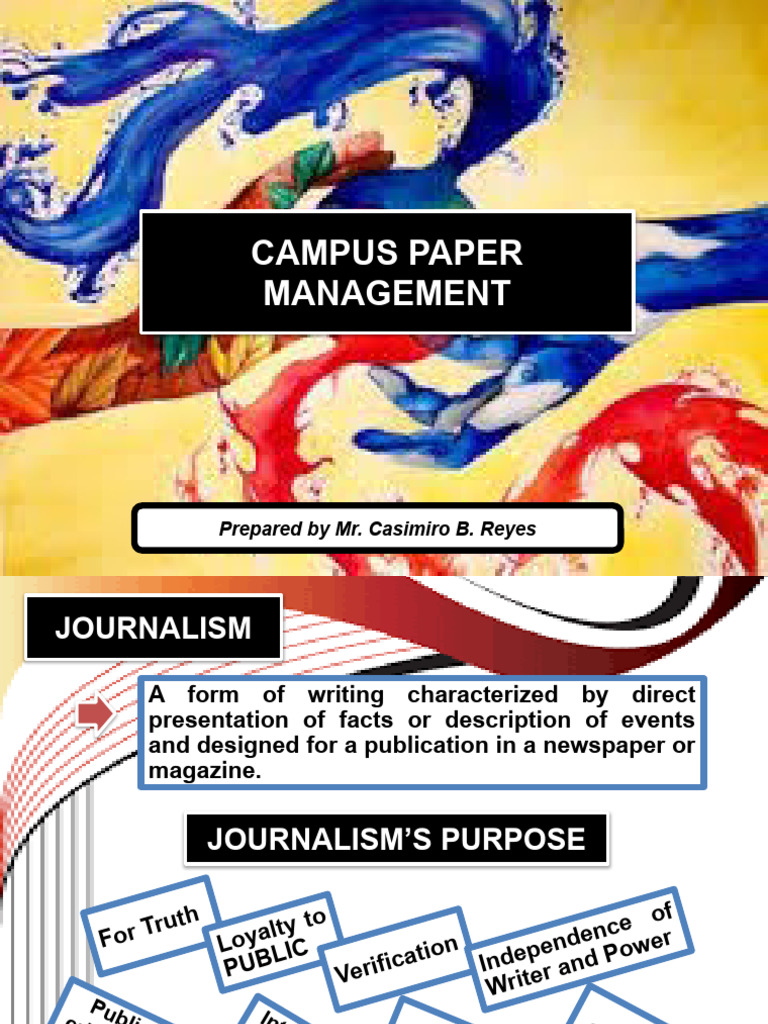 Campus Paper Management | Download Free PDF | Journalism | Human ...