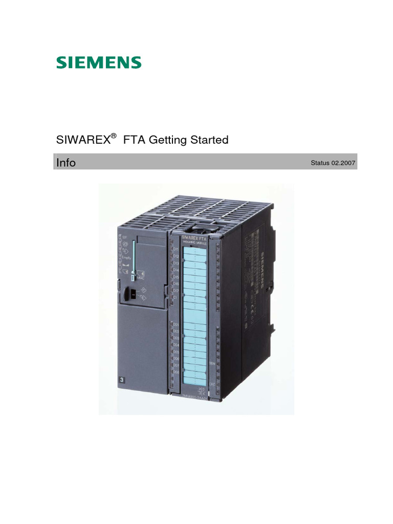 Info FTA Getting Started 07 en | PDF | Parameter (Computer Programming) | Automation