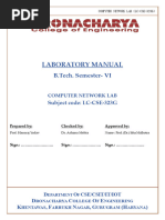 Computer Networks Lab Manual - 21cs52 | PDF | Computer Engineering | Computer Science