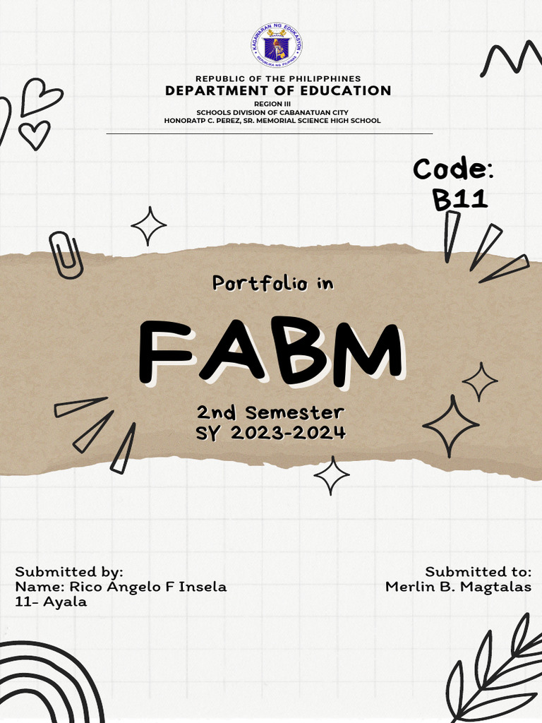 FABM & BM Portfolio - 20240513 - 095229 - 0000 | PDF