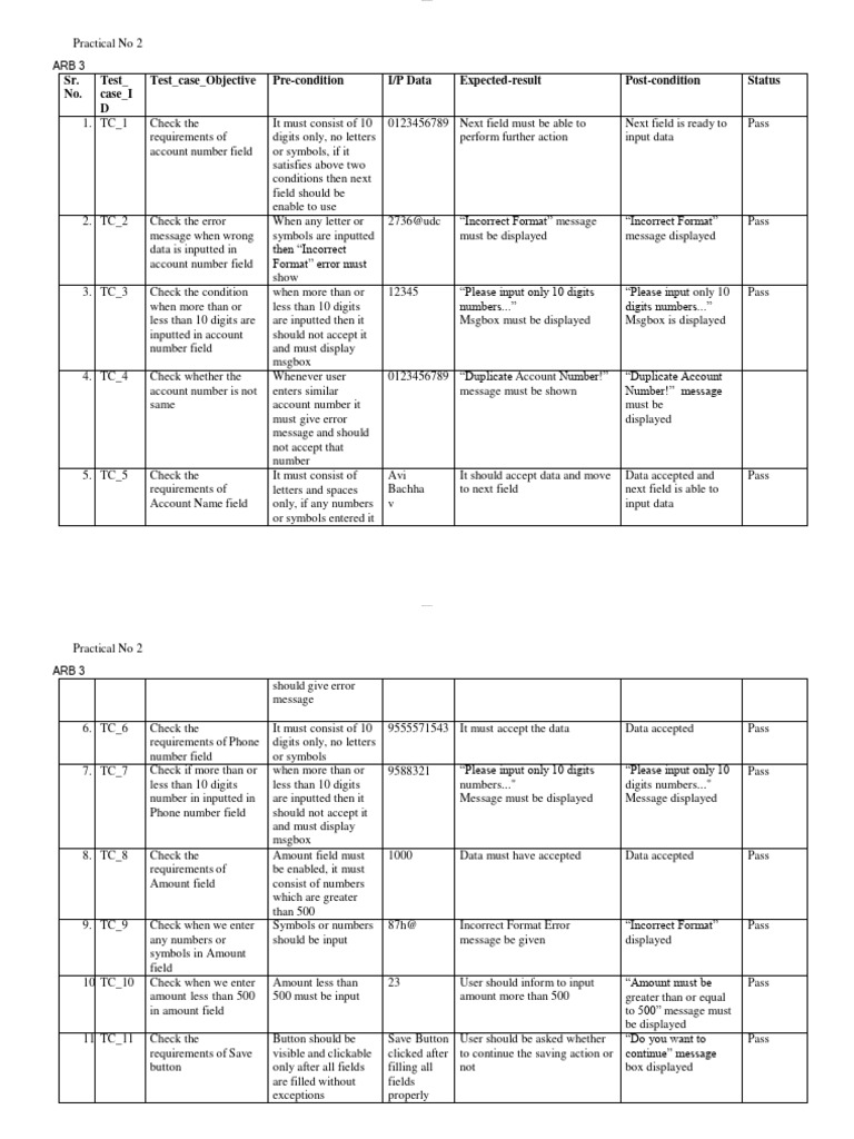 STE TEST CASES 1 to 12 | PDF | Password | Hyperlink
