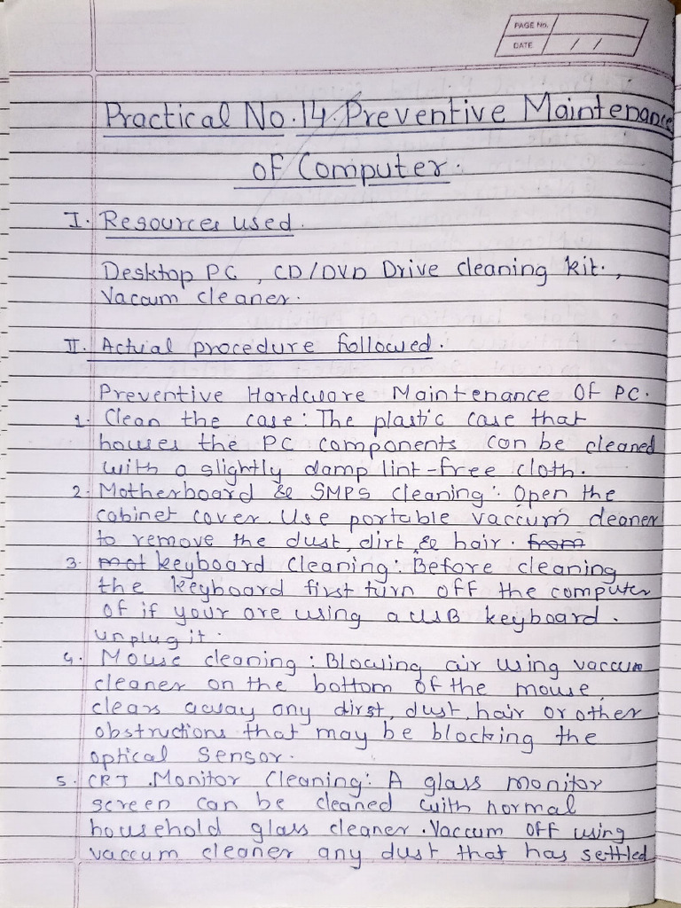 PC Preventive Maintenance Guide | PDF | Technology & Engineering