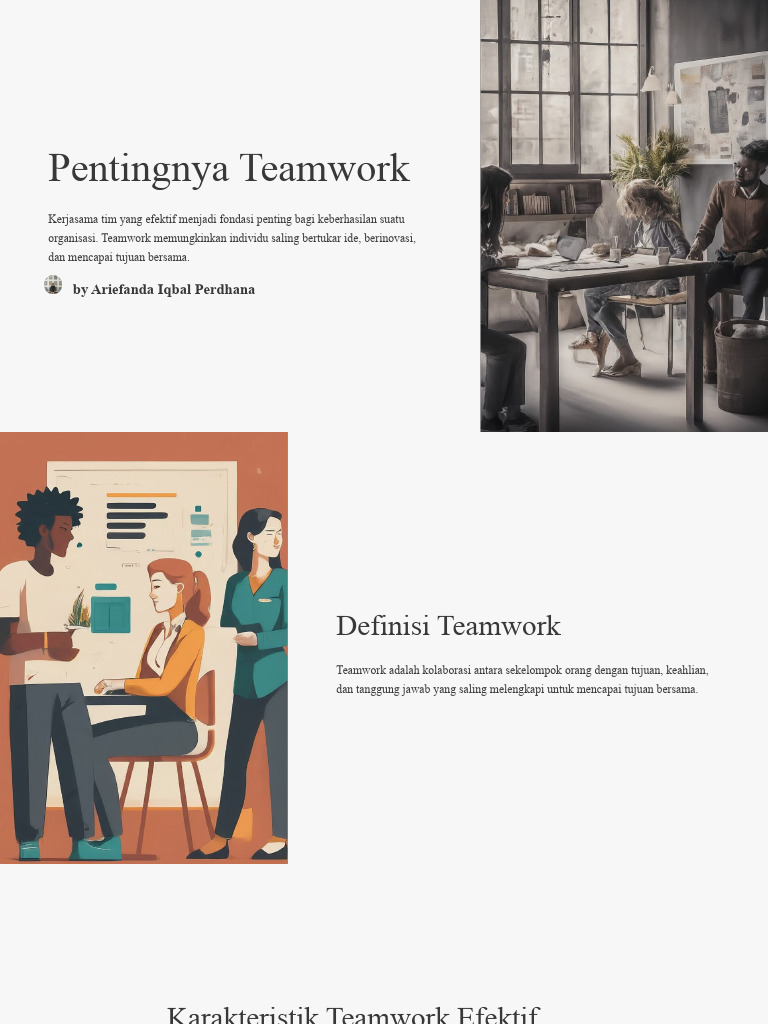 Pentingnya Teamwork | PDF