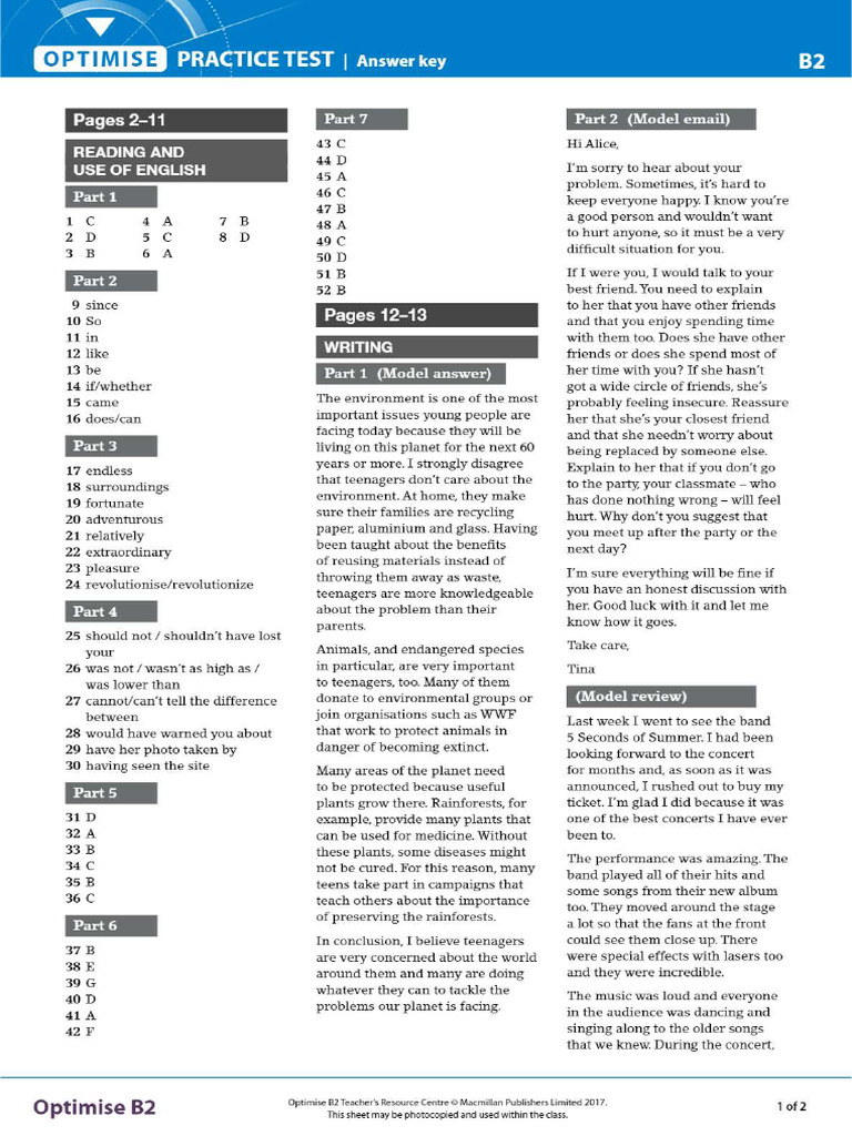 Exam Answers | PDF