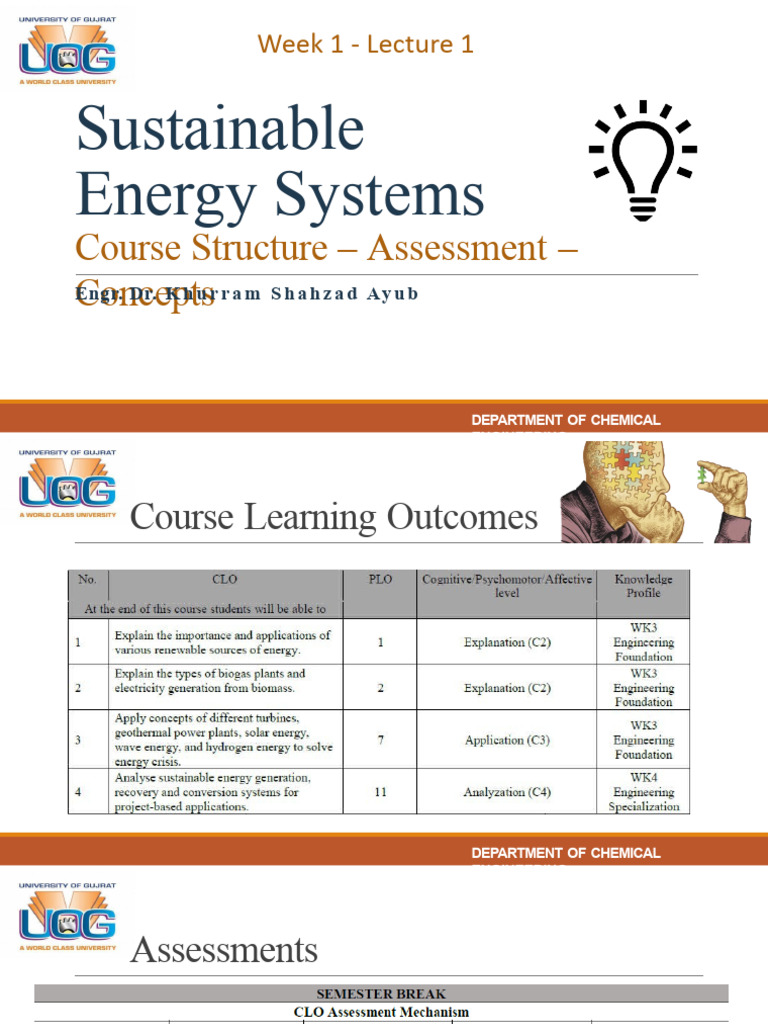 Sustainable Energy Systems Course Overview | PDF | Solar Energy ...