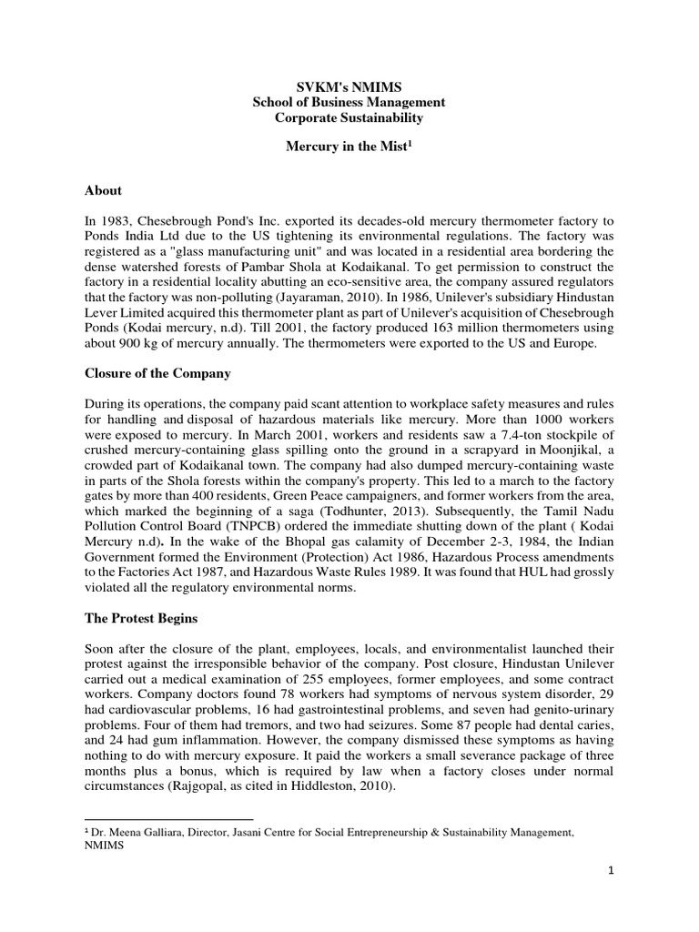 Corporate Sustainability-Trimester III-case-study | PDF | Environmental ...