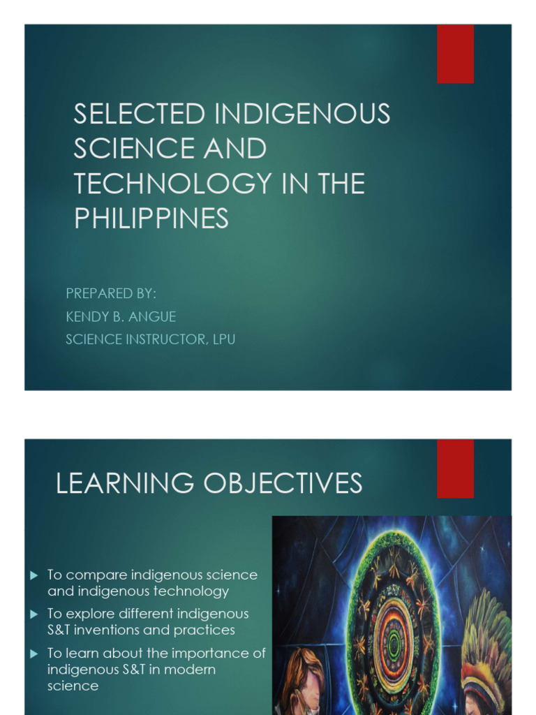 STS - Selected Indigenous Science and Technology in The Philippines ...