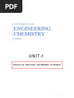 Engineering Chemistry Notes UNIT 1 | PDF | Molecular Orbital | Chemical ...