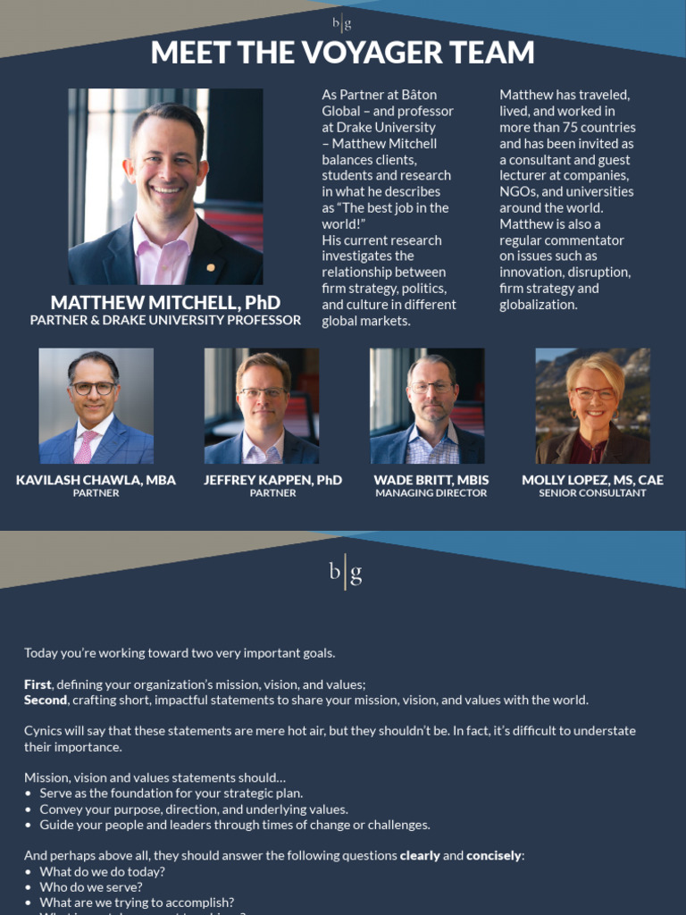Meet The Voyager Team | PDF | Health Care | Innovation