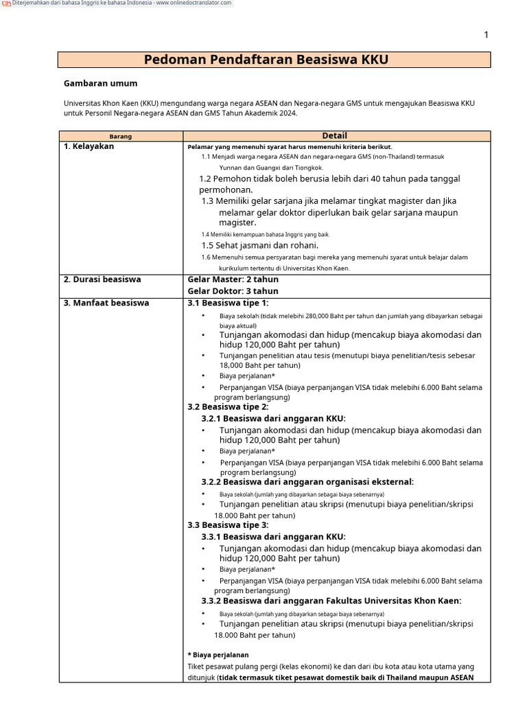 KKU Application Guidelineness 2024-PP-Checked-rev - En.id | PDF