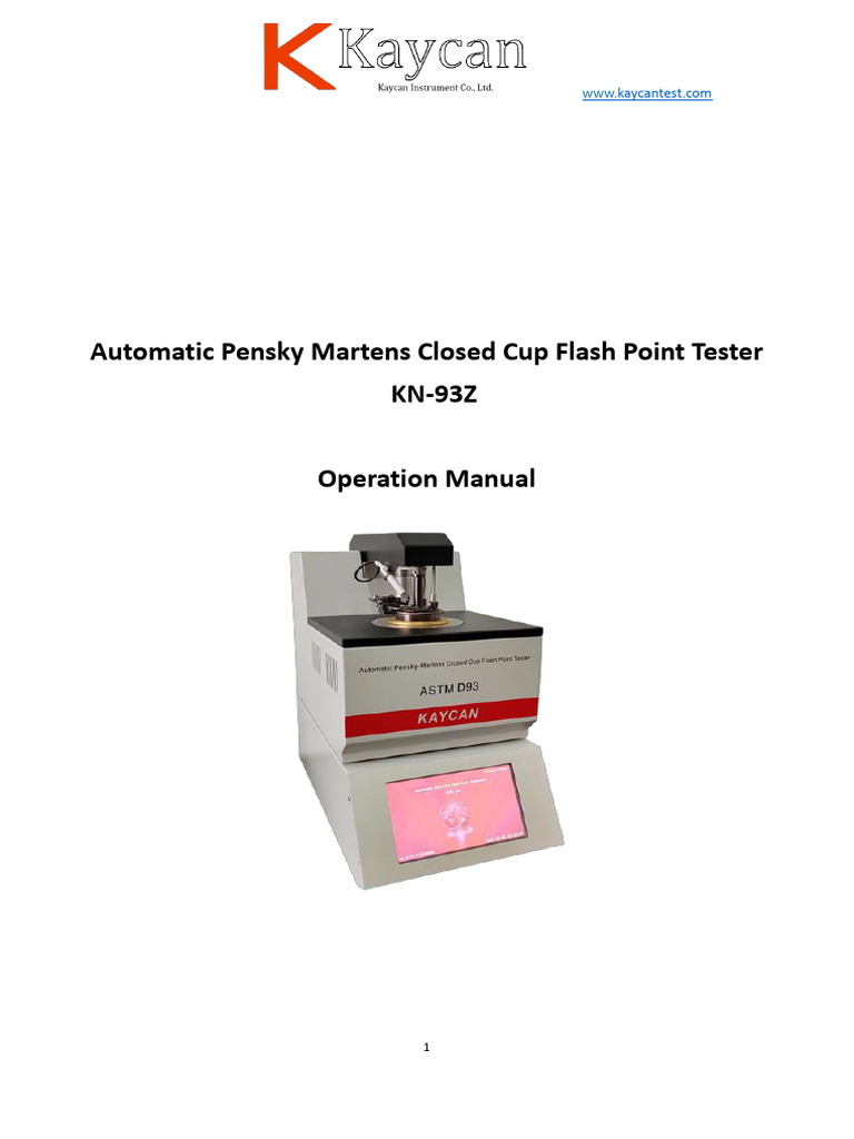KN-93 Flash Oint Manual | PDF