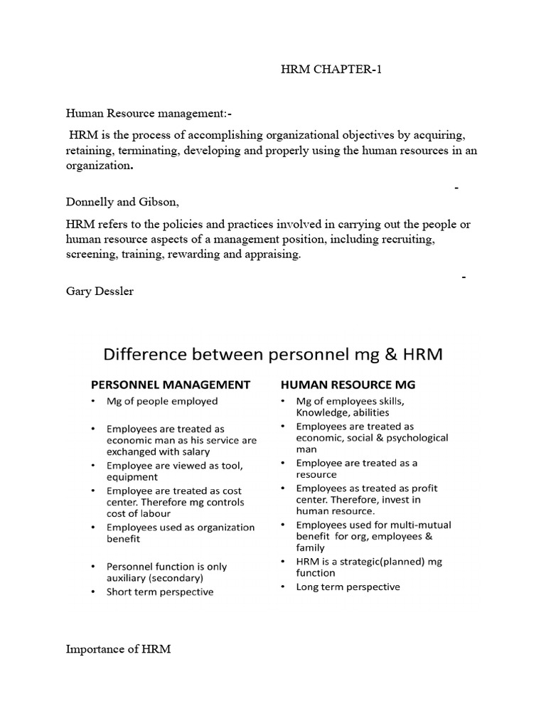 Module 1 | PDF | Human Resource Management | Employment