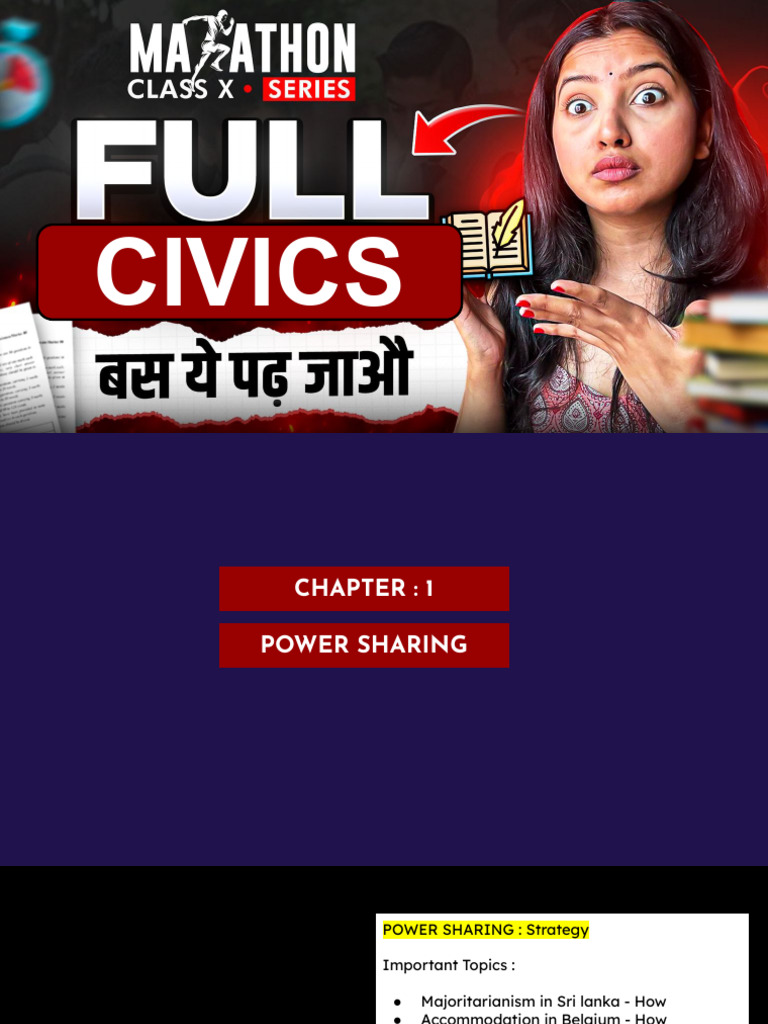 Full Civics Class 10 Revision Notes | PDF | Caste | Woman Full Civics Class 10 Revision Notes | PDF | Caste | Woman