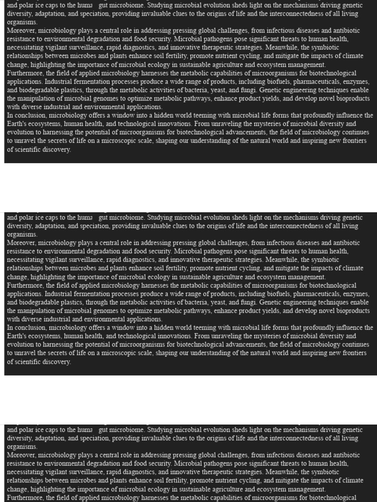 Exploring The Microbial Universe The Fascinating World Of Microbiology