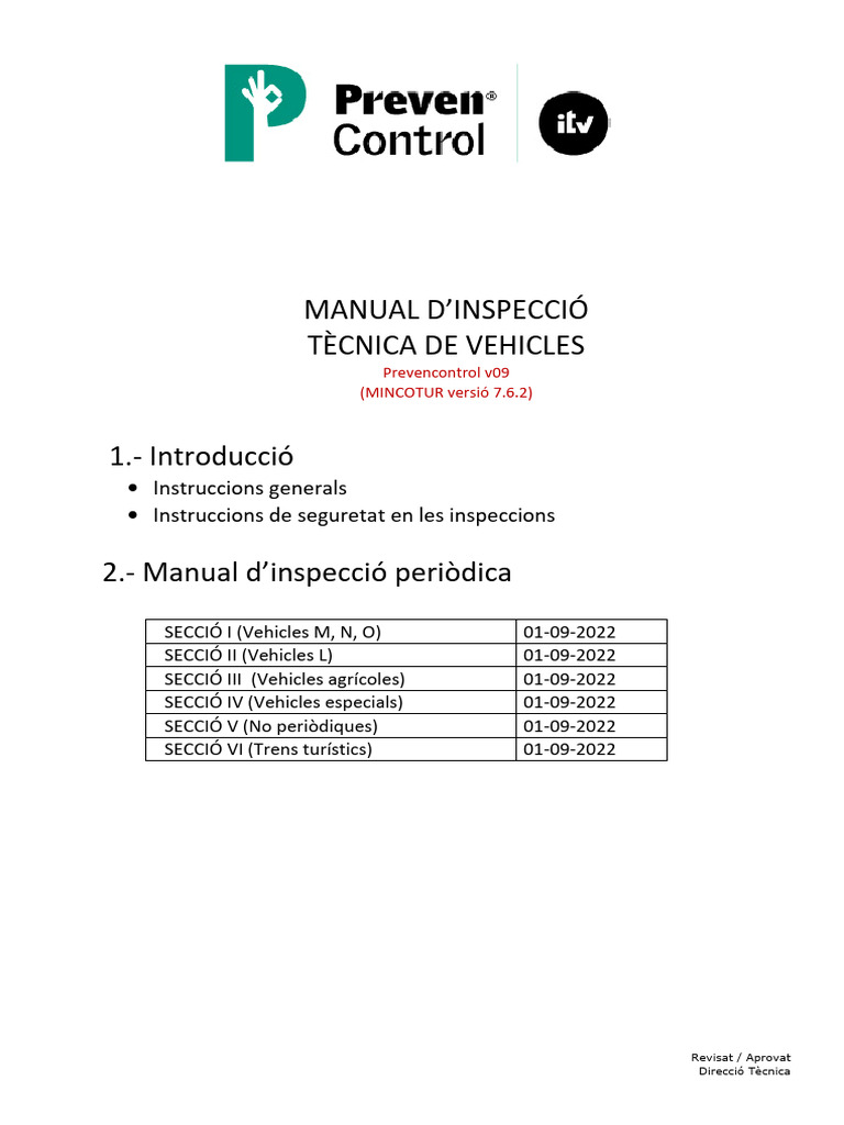 Manual ITV RVSA 7.6.2 (26-10-2022) | PDF