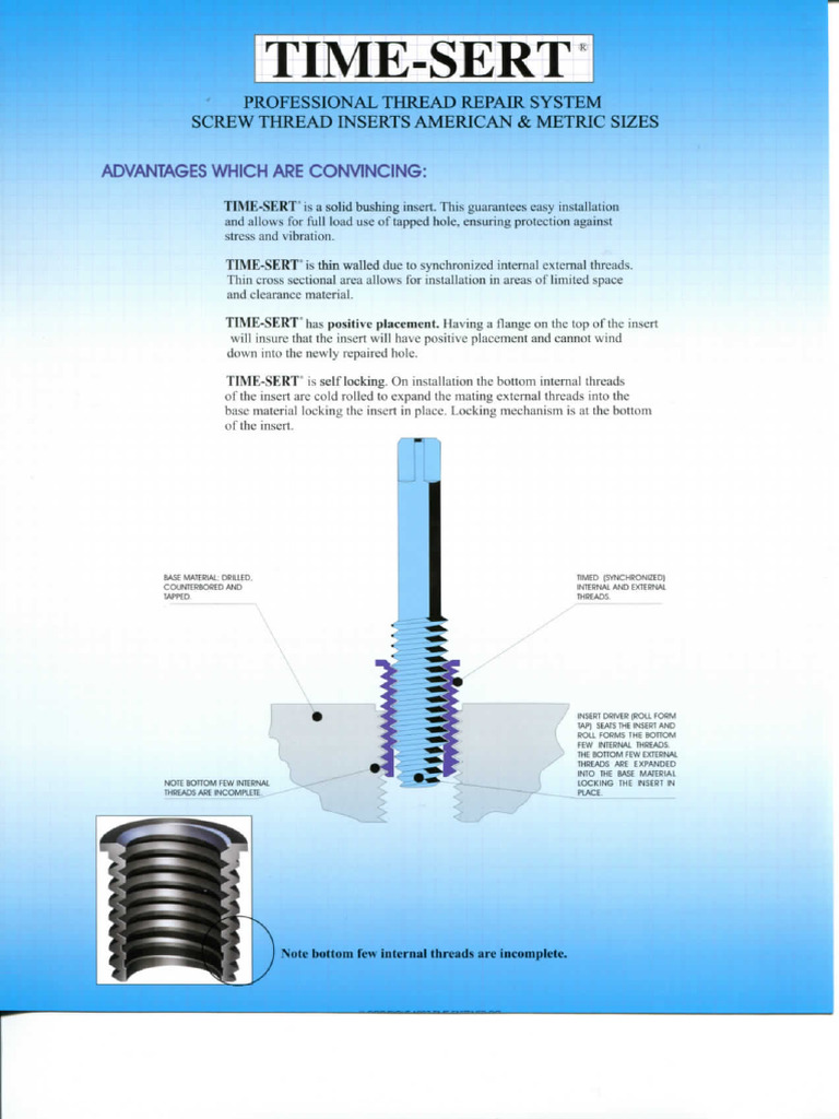 1a Timesert Catalogue 1 | PDF