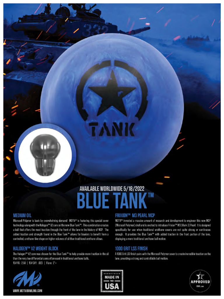 MOTIV Blue Tank Data Sheet | PDF