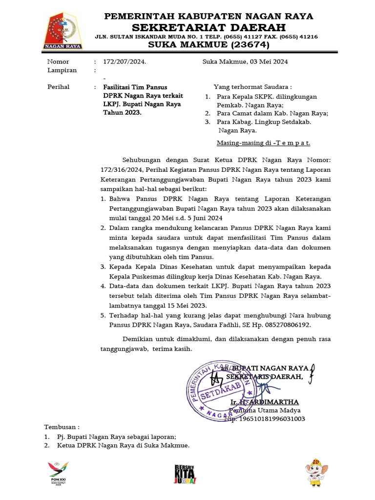 Rapat Pansus DPRK Tahun 2024 | PDF