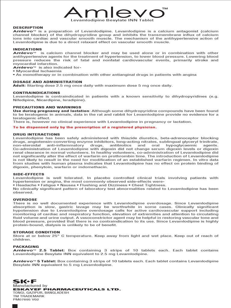 Amlevo 652d15ebb80b8.20231016 | PDF | Medical Treatments | Medical ...