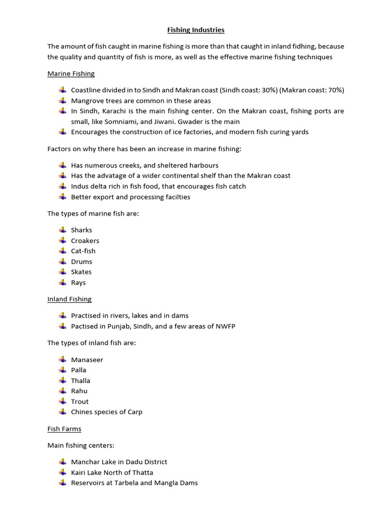 Unit 6 Fishing Notes | PDF | Indus River | Sindh