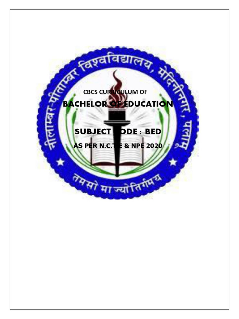 BEd Syllabus | Download Free PDF | Mathematics | Science