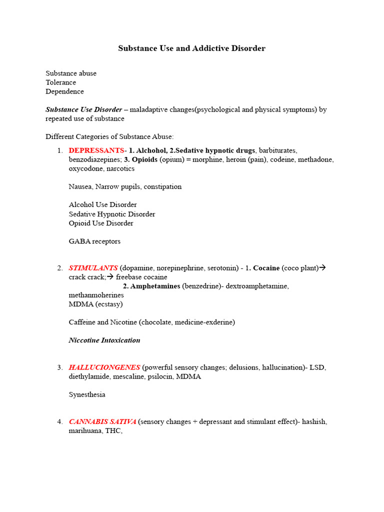 LSD Tolerance and Substance Use Disorders | PDF