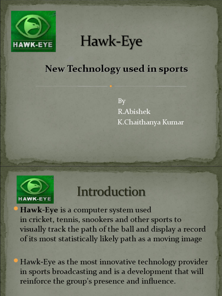 Hawk Eye Technology | PDF | 3 D Computer Graphics | Computing