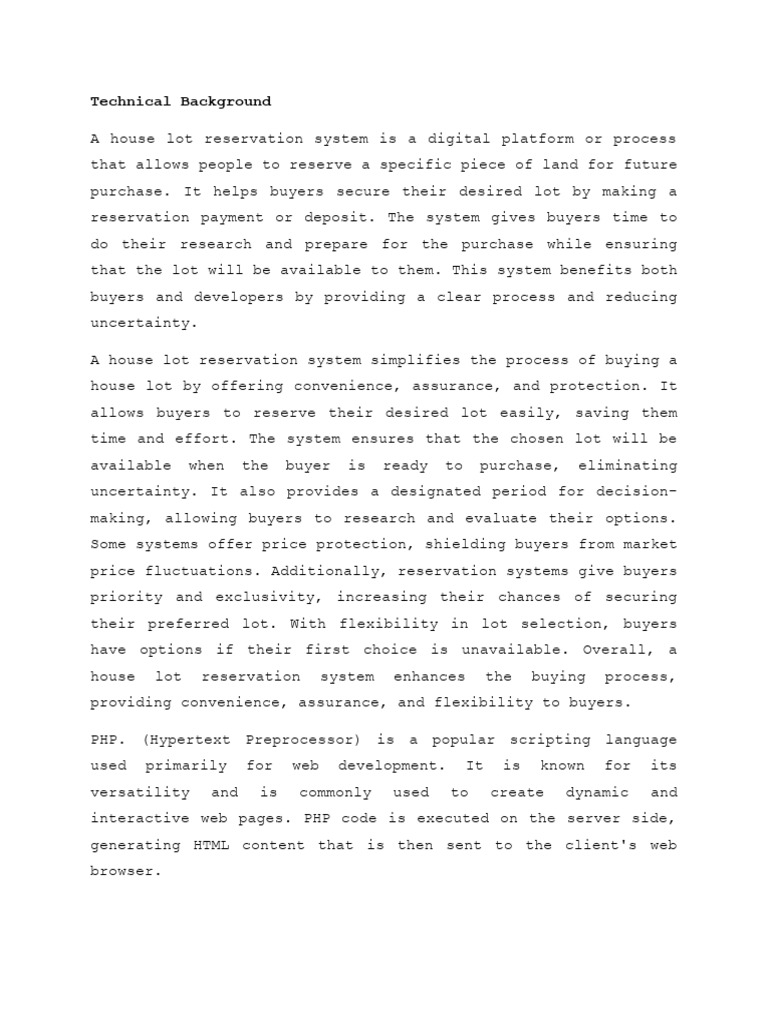 Technical Background Catabona | PDF | Php | Software