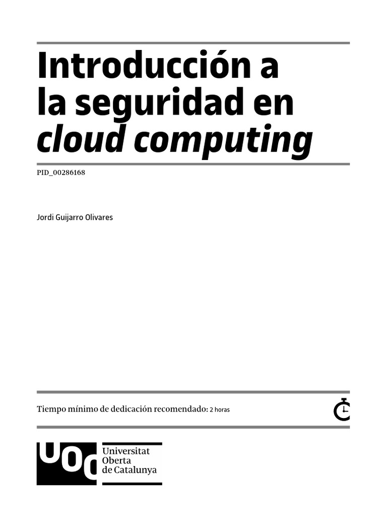 Seguridad en Cloud Computing | PDF | Computación en la nube | Ataque de ...