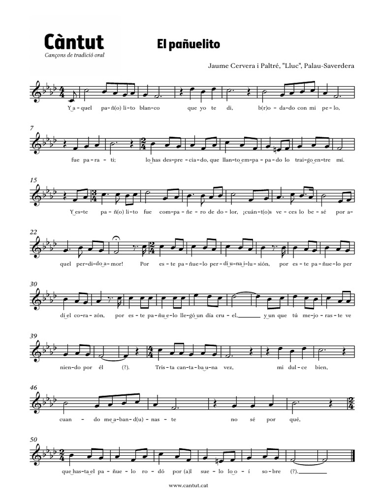 El Pañuelito - Partitura Completa | PDF