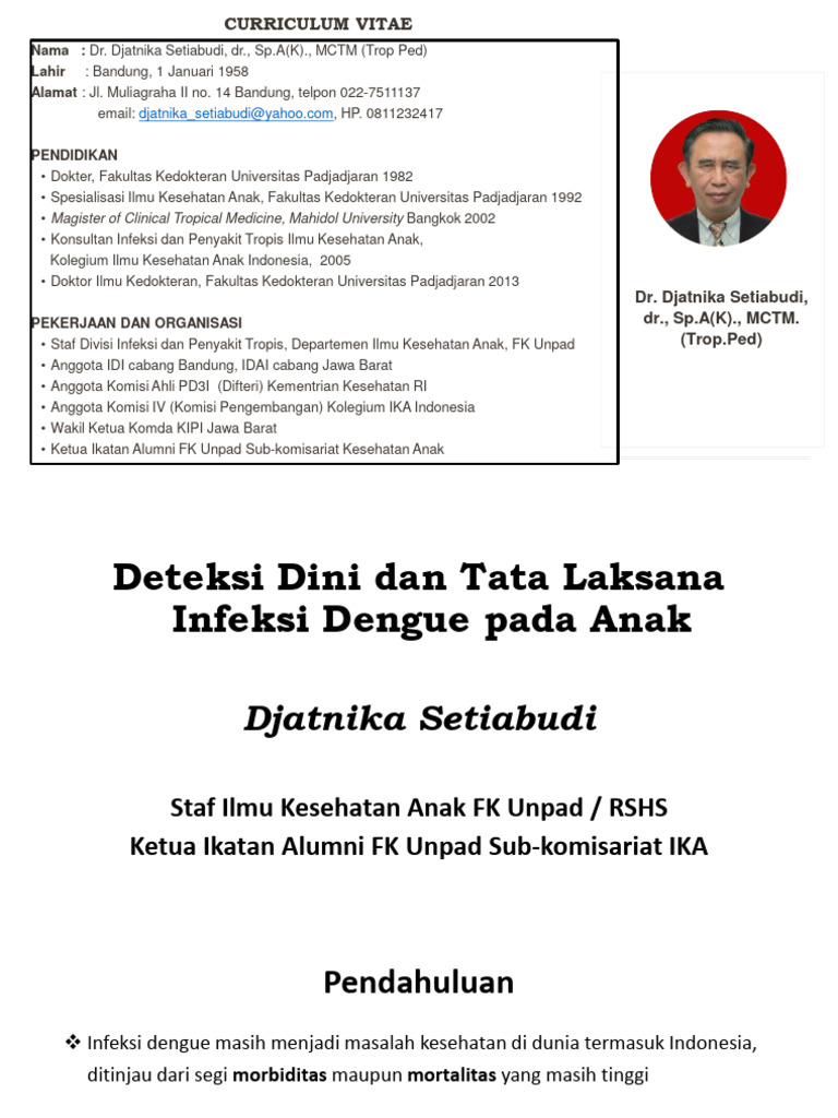 Diseminasi PNPK Tatalaksana Dengue Anak Dan Remaja - Dinkes Jabar ...