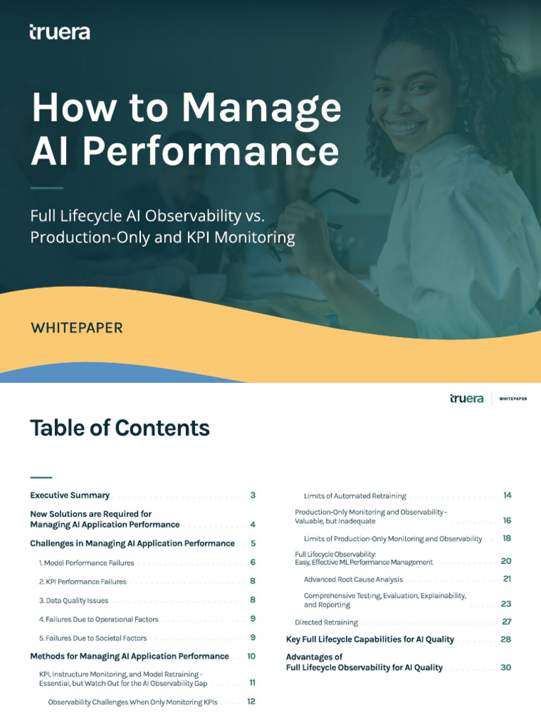 Truera Whitepaper How To Manage Ai Performance 0408 | PDF | Artificial ...