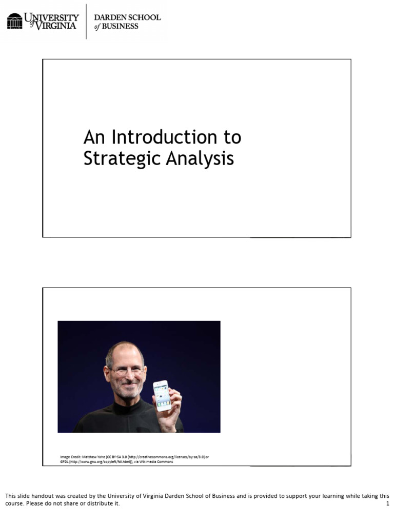 Slides Module 1 - An Introduction To Strategic Analysis | Download Free PDF | Discounted Cash ...