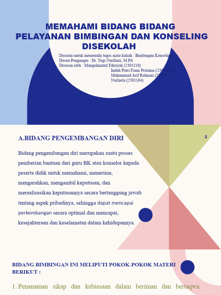 Bimbingan dan Konseling di Sekolah | PDF | Karier & Perkembangan
