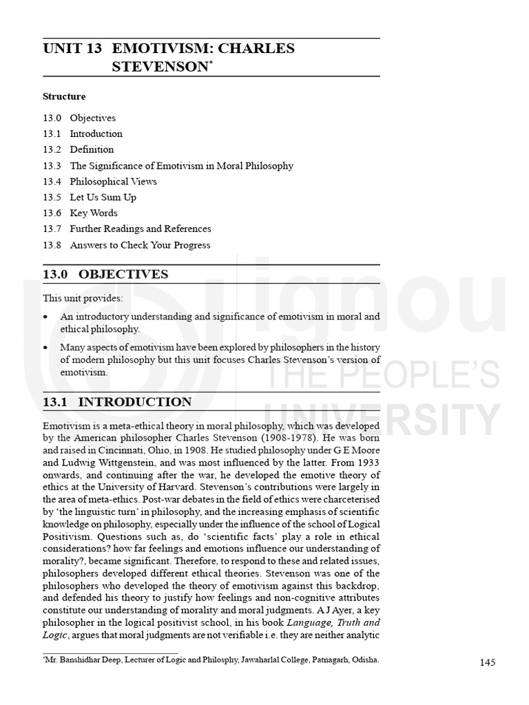 Philosophy Students' Guide to Emotivism | PDF | Western Philosophy ...