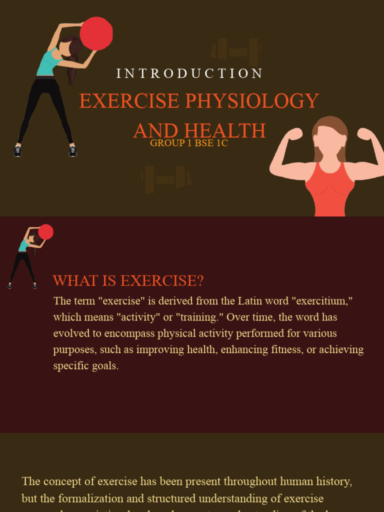 Intro Exercise Physiology and Health Group 1 Bse 1c | PDF | Physical ...