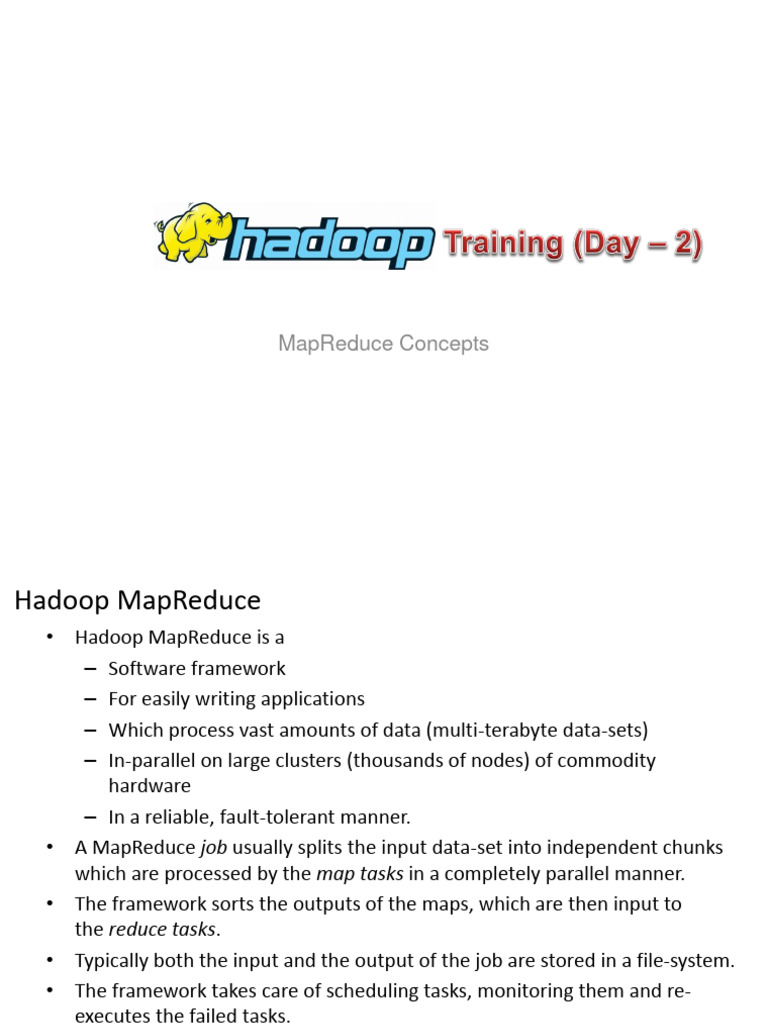Hadoop Map Reduce Concepts - Teaching - 1 | PDF | Apache Hadoop | Map ...