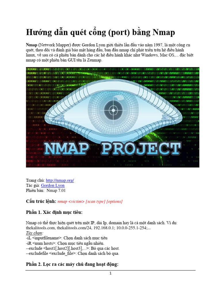 Huong dan su dung Nmap | PDF