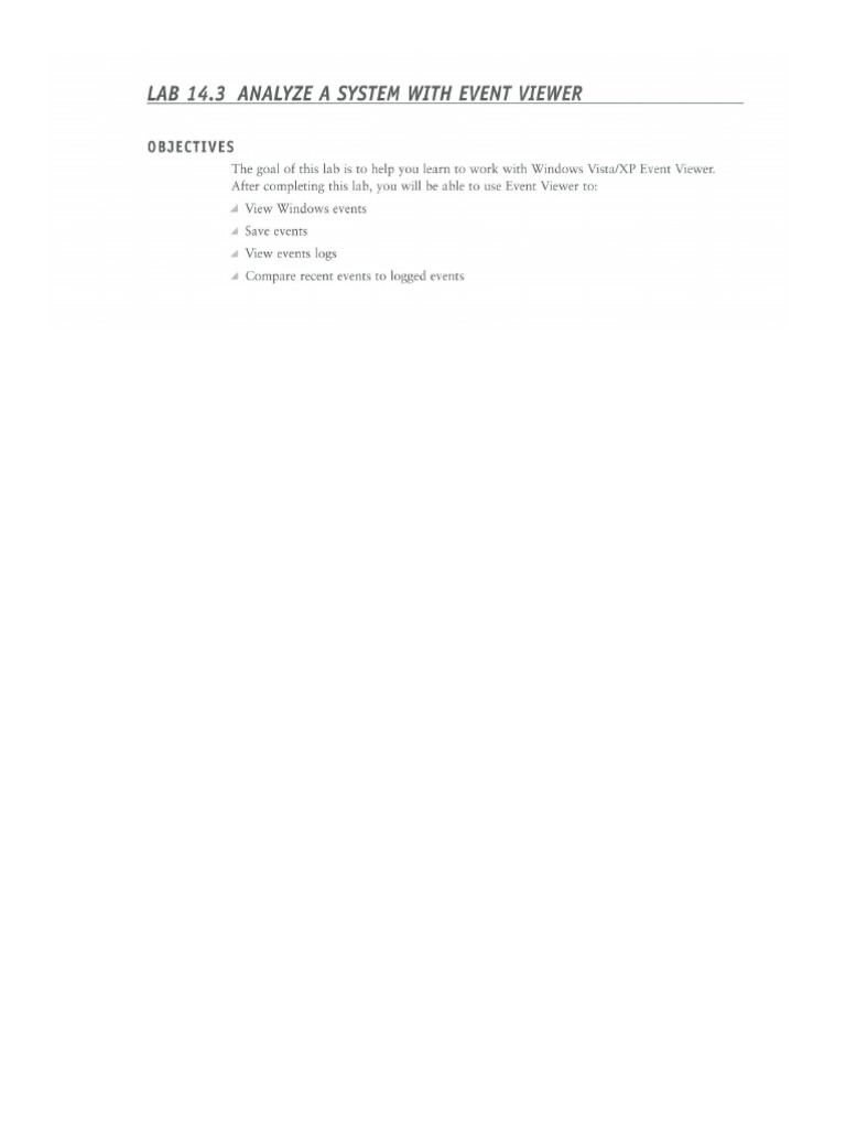 Lab T2 - Event Viewer | PDF