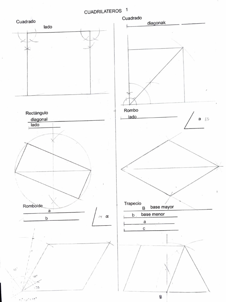 Tipos de Cuadriláteros y Sus Propiedades | PDF | Geometría Elemental ...
