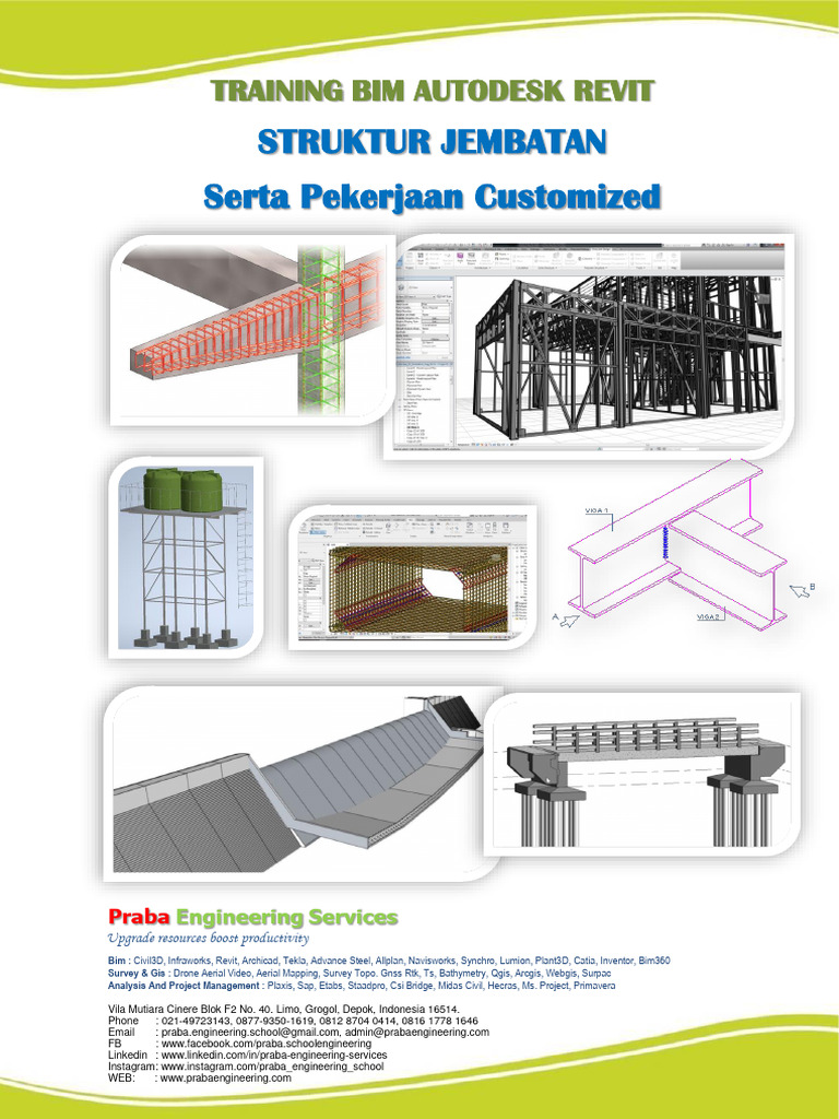 2024 - BROSUR - Training Revit Struktur Customized Untuk Infra 2 HARI | PDF