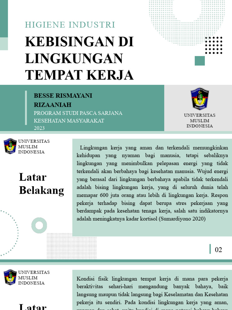 Kebisingan Di Lingkungan Tempat Kerja | PDF