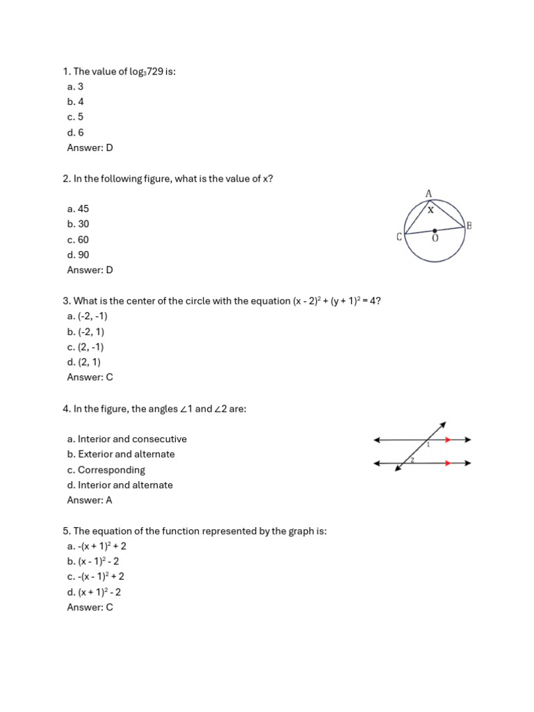 Yellow MATH - Saturday Night | Download Free PDF | Geometry | Mathematical Objects