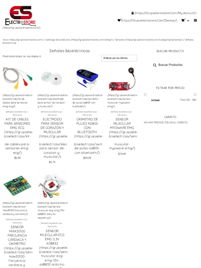 Señales Bioeléctricas - Grupo Electrostore | PDF | Ingeniería | Informática