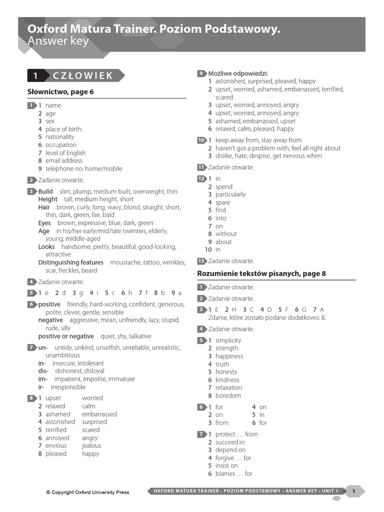 Oxford Matura Trainer | PDF
